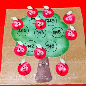 Apple Math Tree Printable, Apple Printable, Back to School Print, Apple ...