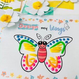 Spring Playdough Mats, Play Doh Cards, Toddler Activity, Preschool ...