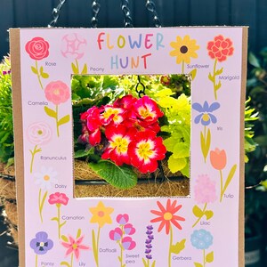 Flower Hunt, Flower Printable, Preschool Learning, Nature Learning ...