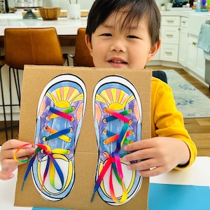 Shoelace Tying Children's Learning Printable - Kids Printable ...