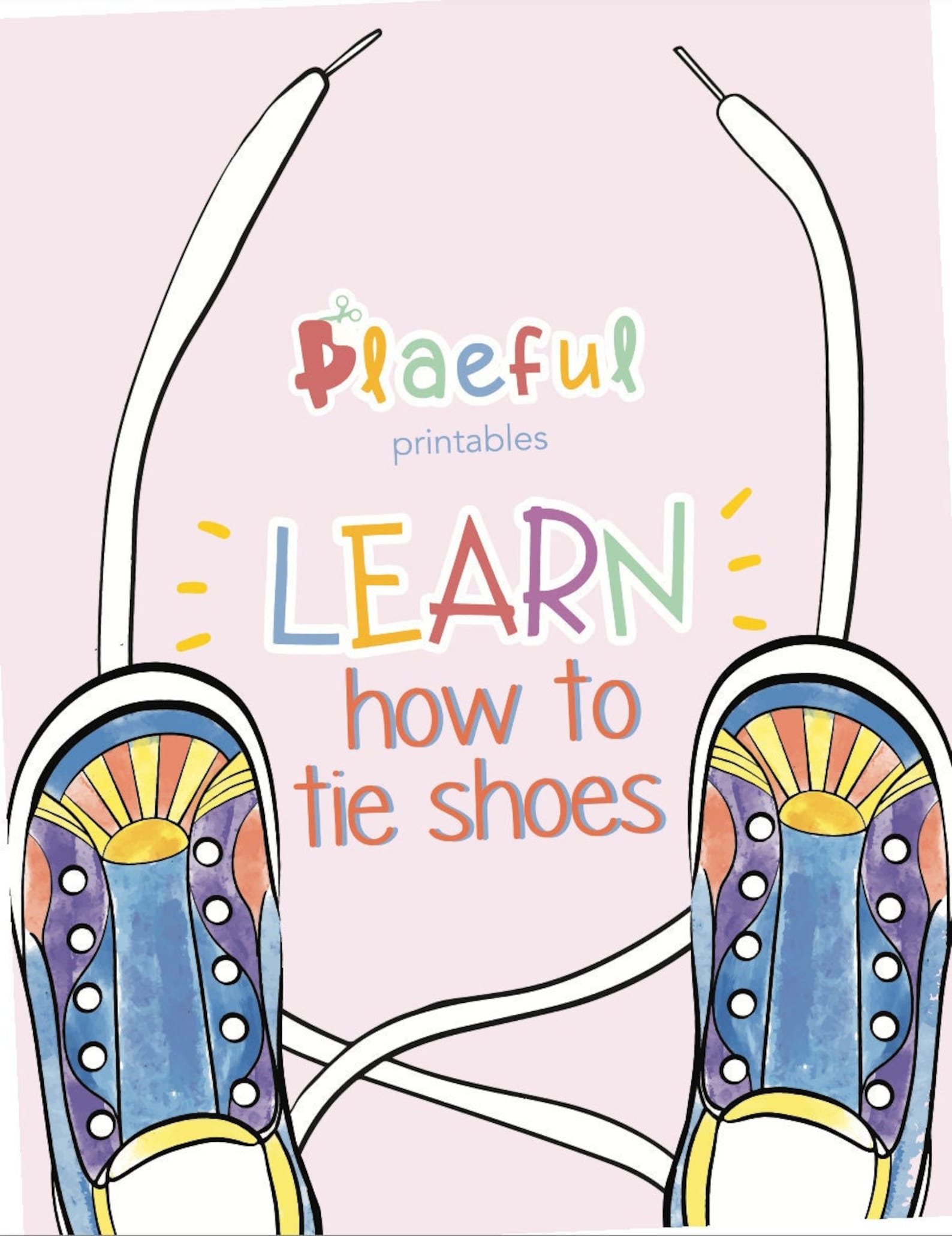 Shoelace Tying Children's Learning Printable Kids - Etsy