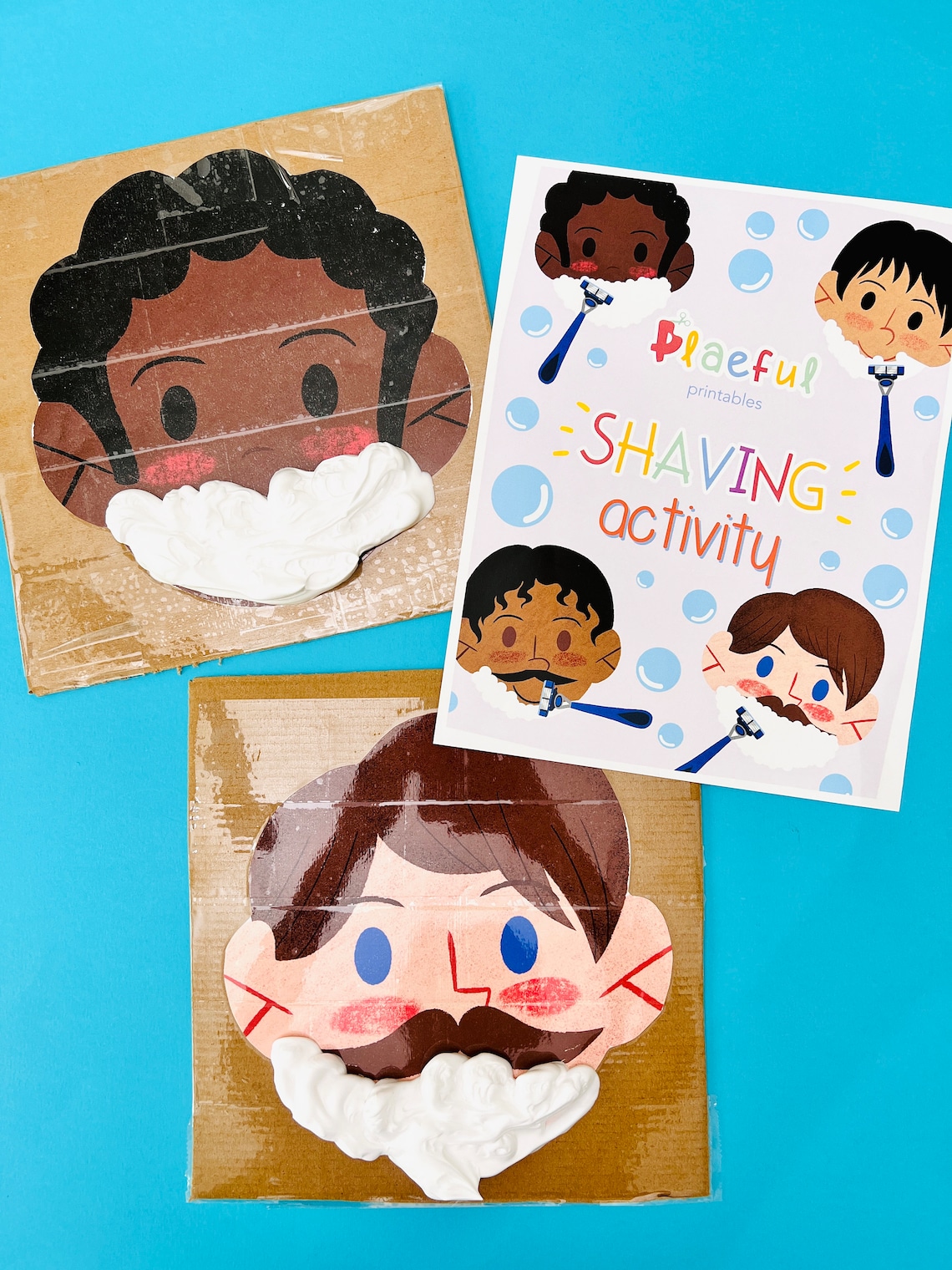 Shave the Beard Printable: Fine Motor Skills Activity (digital Download ...
