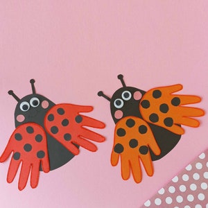 Ladybug Handprint Art: Mother's Day Craft (digital Download) - Etsy