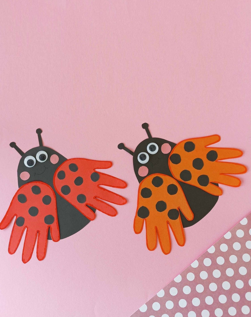 Ladybug Handprint Art: Kids Craft Printable (digital Download) - Etsy