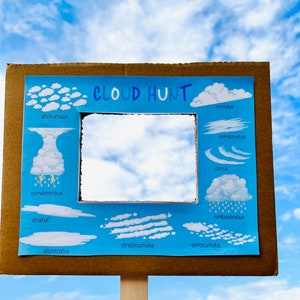 Cloud Hunt Printable, Cloud Printable, Cloud Types, Nature Learning ...