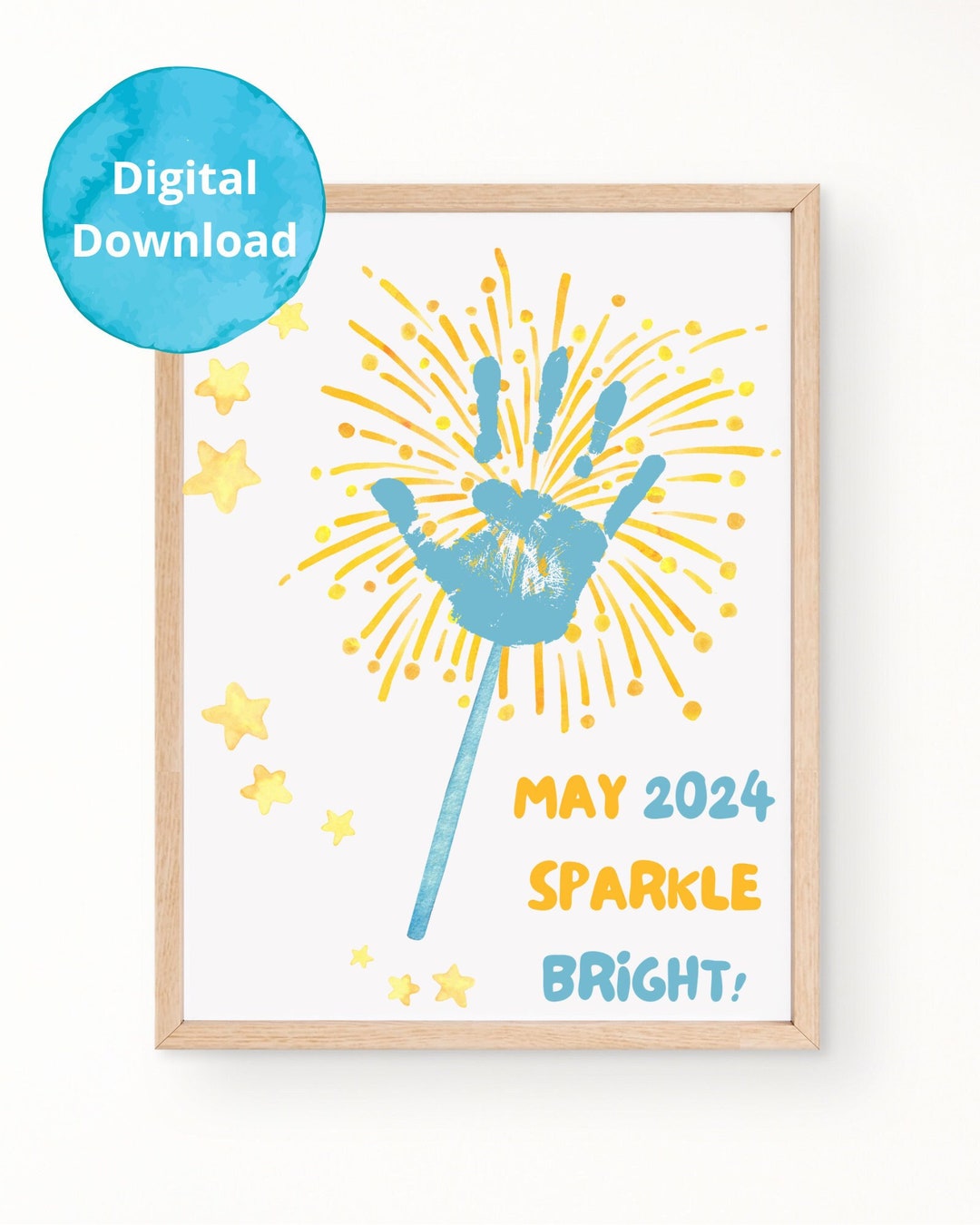 2024 New Years Handprint Art Preschool New Year Art, New Years ...