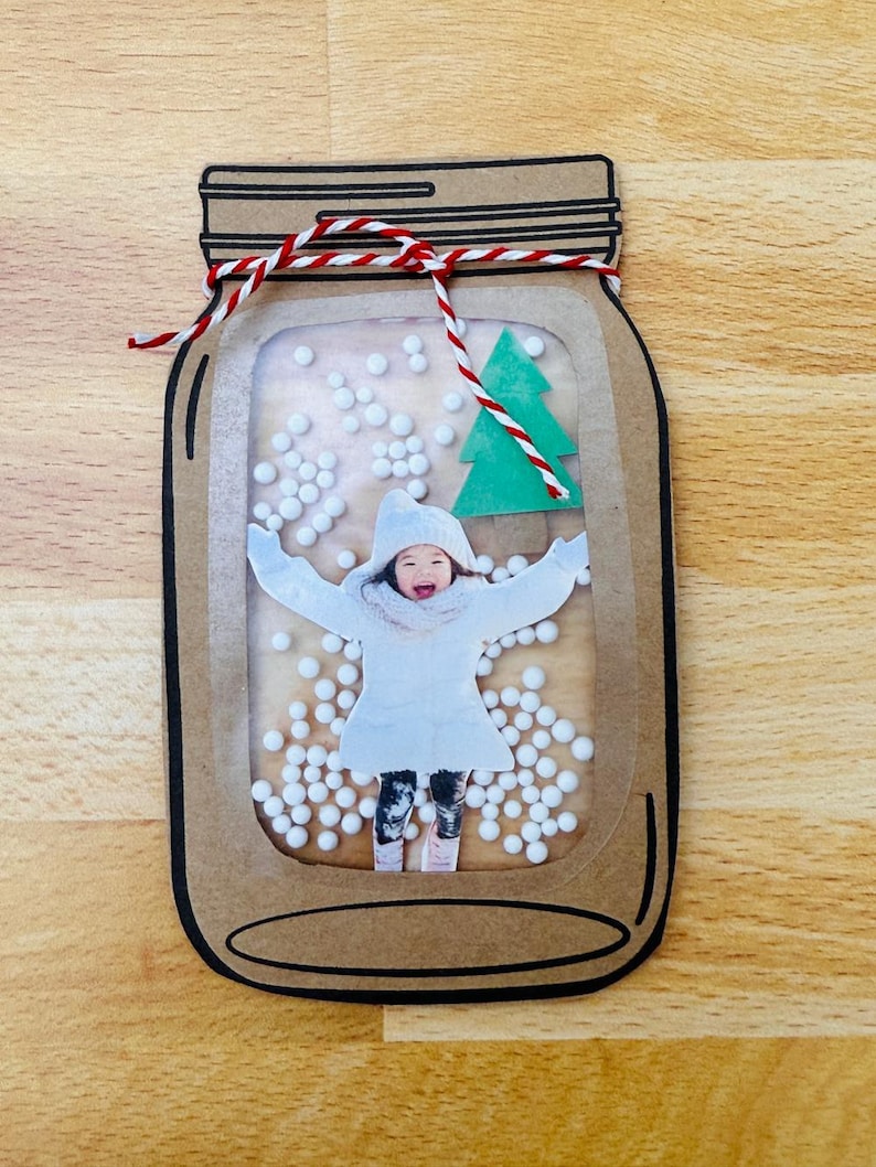 Winter Photo Jar Craft: Christmas Printable for Kids (digital Download ...