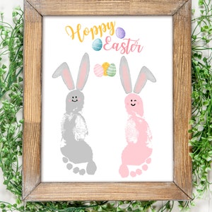 Easter Handprint Art, Easter Footprint Art, Preschool Easter Art ...