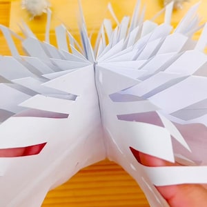3D Paper Snowflake Template, Christmas Craft, Downloadable Template - Etsy