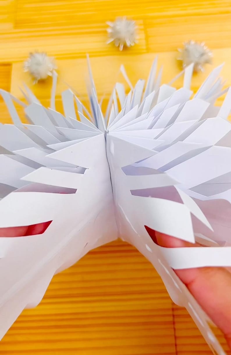 3D Paper Snowflake Template, Christmas Craft, Downloadable Template - Etsy