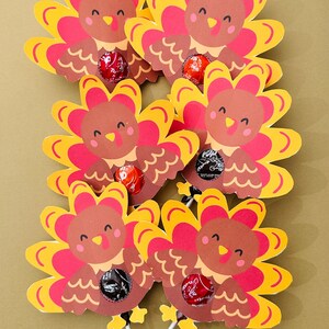 Turkey Lollipop Printable: Thanksgiving Craft, Treat, and Favor ...