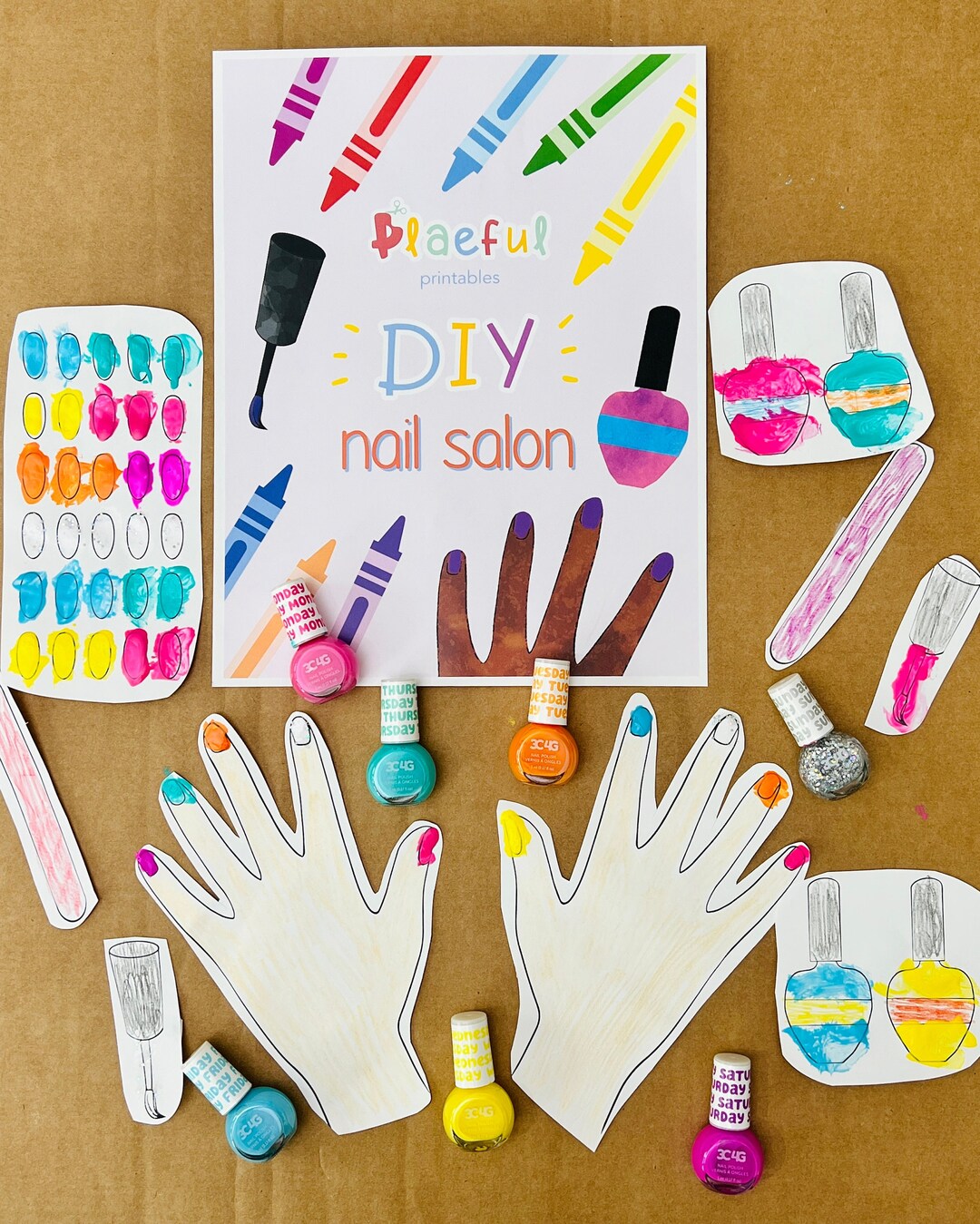 Nail Salon Children's Learning Printable - Preschool Printables, Fine ...