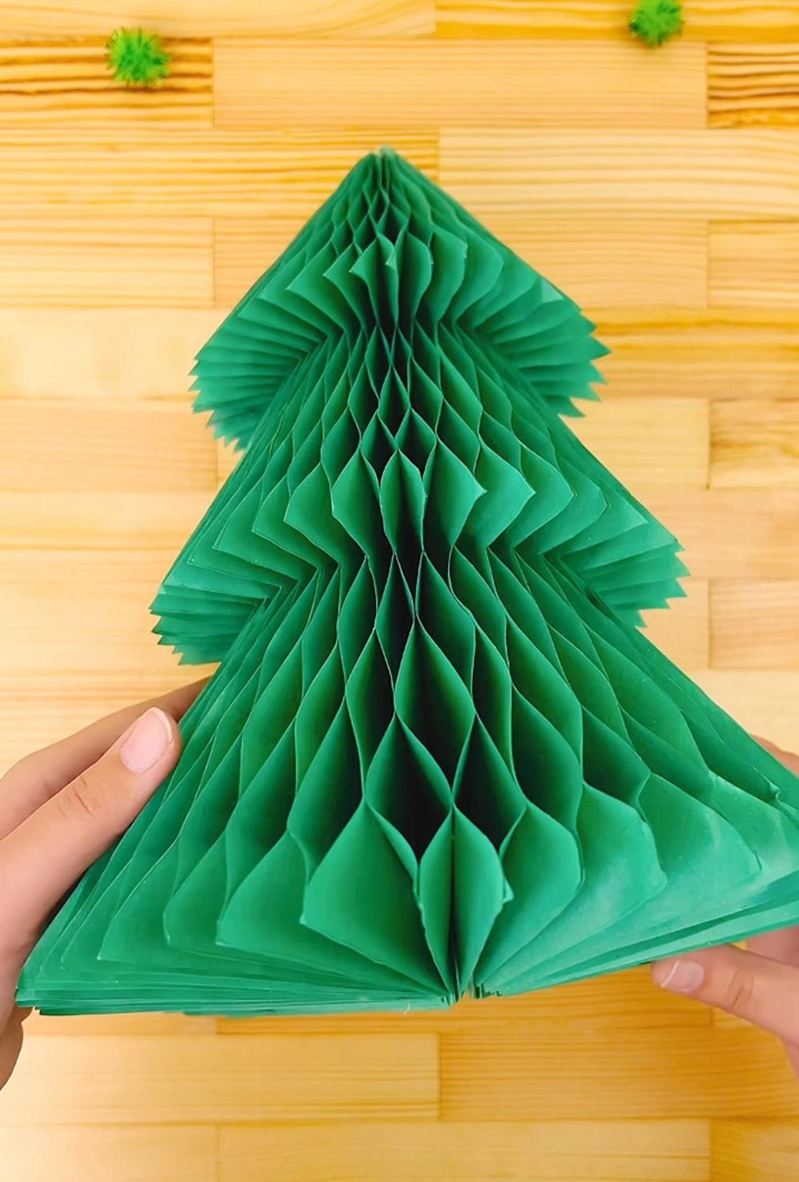 Honeycomb Paper Tree Template, Christmas Craft, Downloadable Template ...