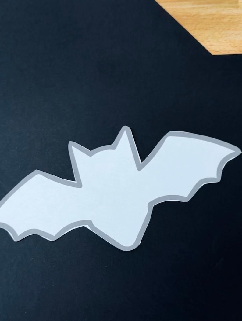 Flying Bat Craft Printable: Halloween Kids Activity (digital Download ...