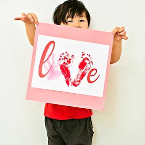 Valentine Handprint Art Preschool Valentine Art, Valentine Preschool ...