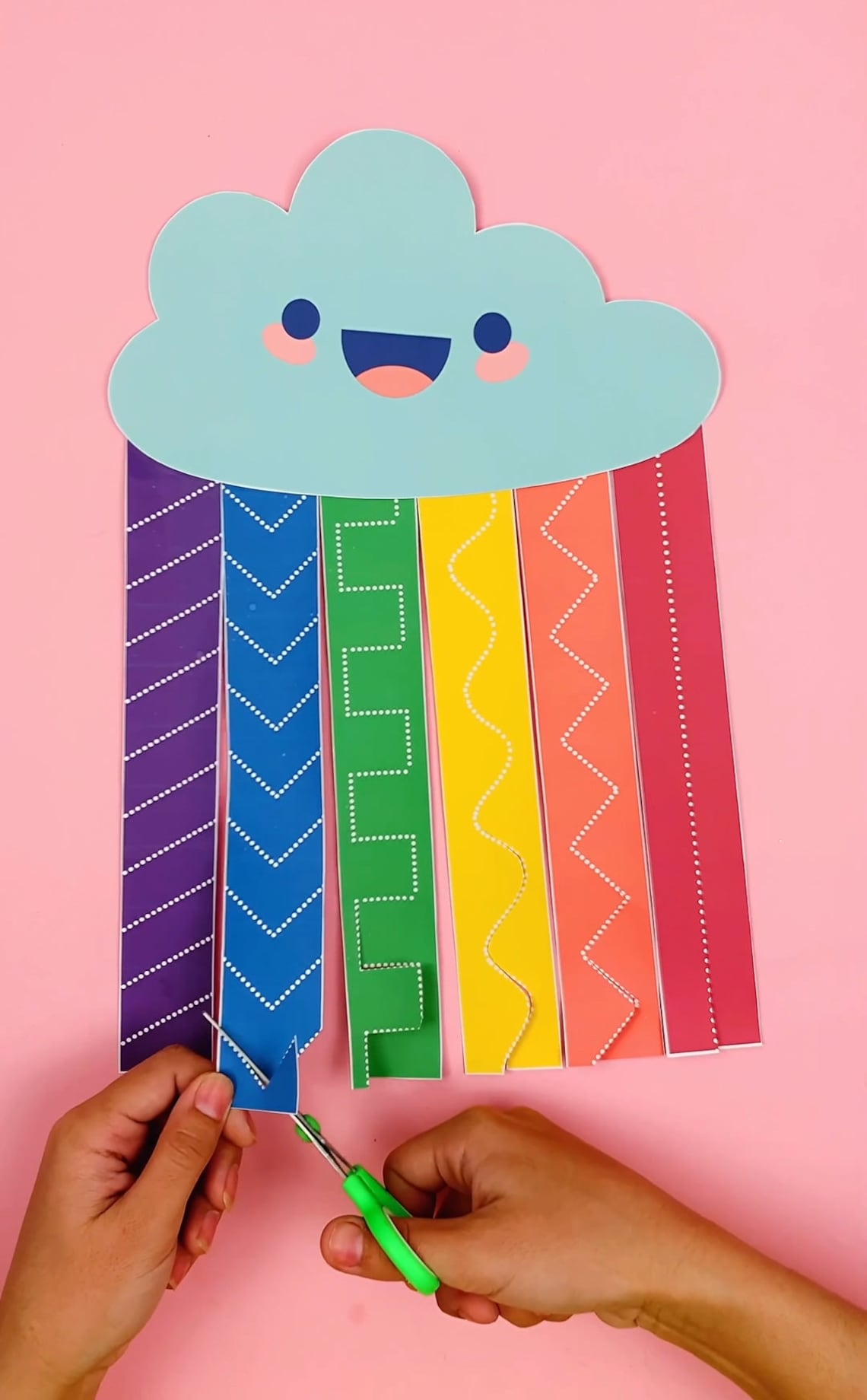 Rainbow Cloud Children's Learning Printable Fine Motor - Etsy