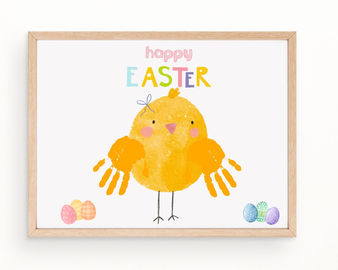 Easter Handprint Art: Toddler & Preschool Craft (digital Download) - Etsy