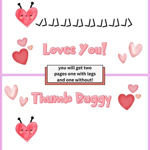 Valentine Thumbprint Art, Valentine Craft, Preschool Valentine ...