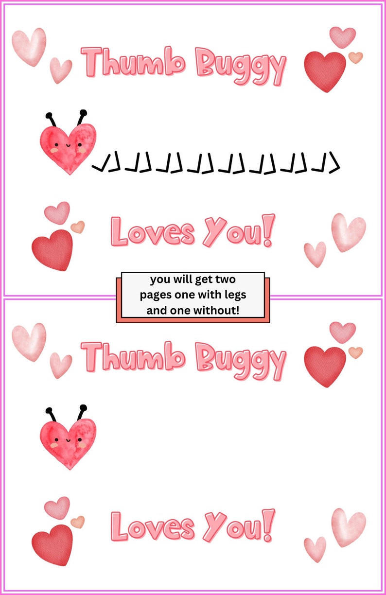 Valentine Thumbprint Caterpillar Art: Kids Craft, Preschool Card ...