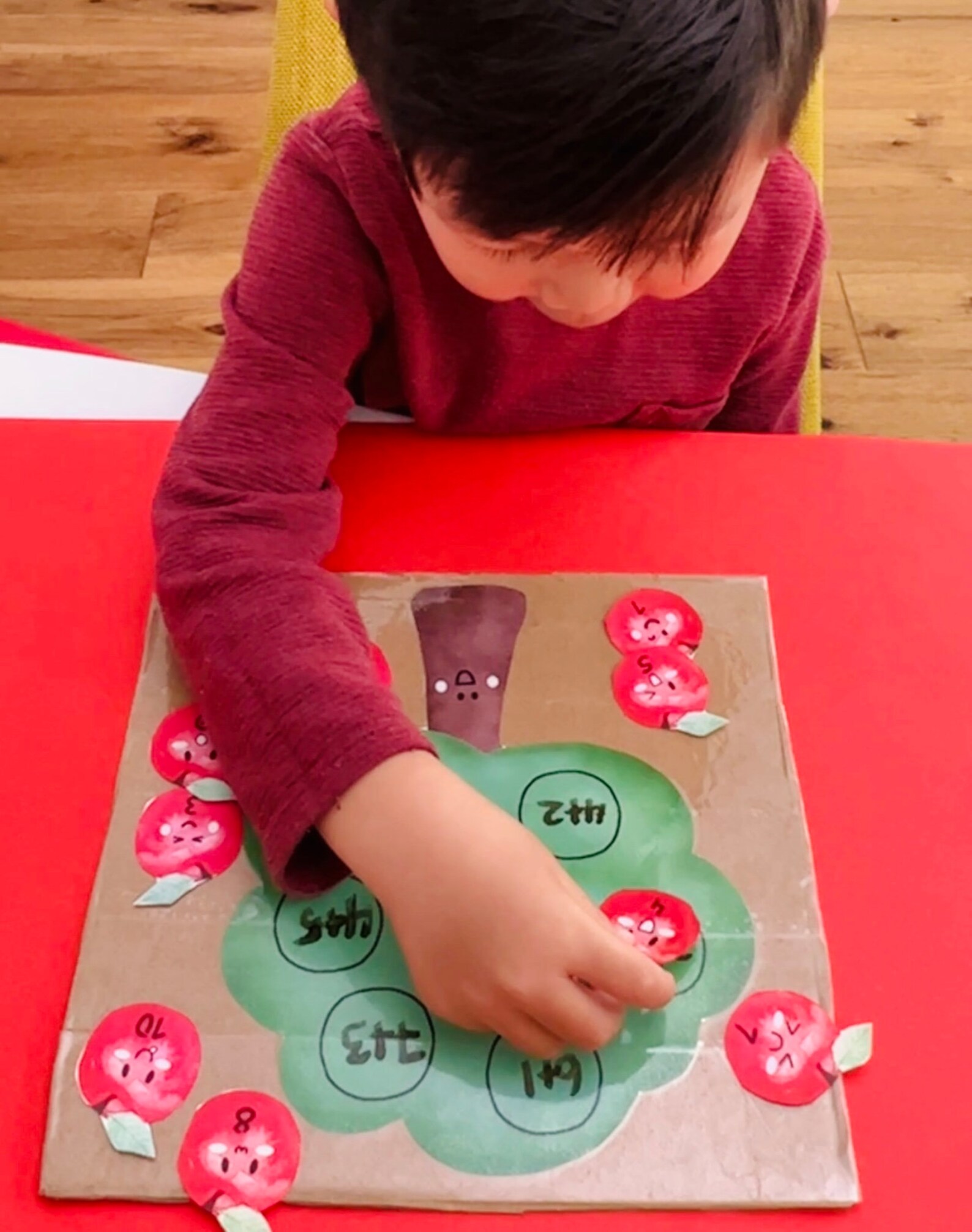 Apple Math Tree Printable Apple Printable Back to School - Etsy