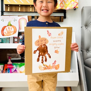 Acorn Handprint Art: Fall Craft Printable (digital Download) - Etsy Canada
