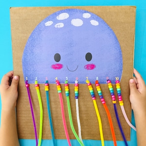 Jellyfish Counting Printable: Ocean Preschool Learning (digital ...