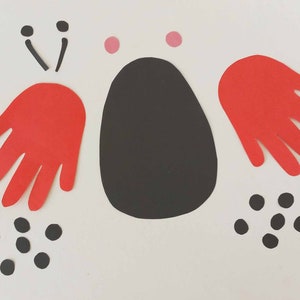 Ladybug Handprint Art: Mother's Day Craft (digital Download) - Etsy