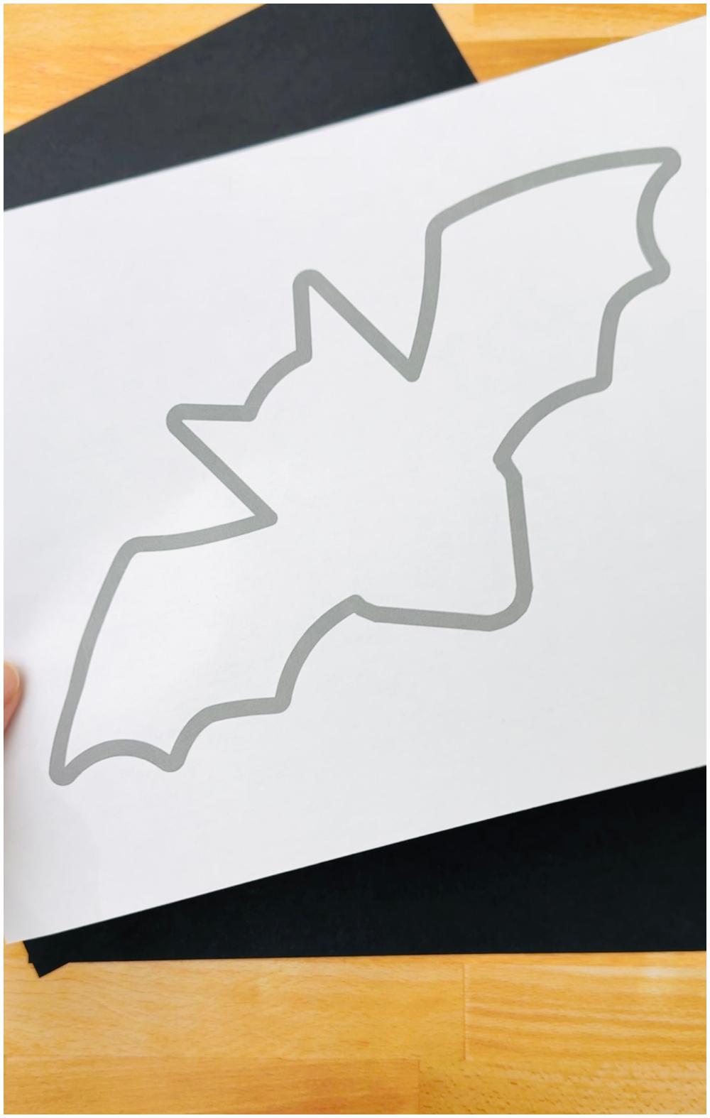 Flying Bat Craft Printable: Halloween Kids Activity (digital Download ...