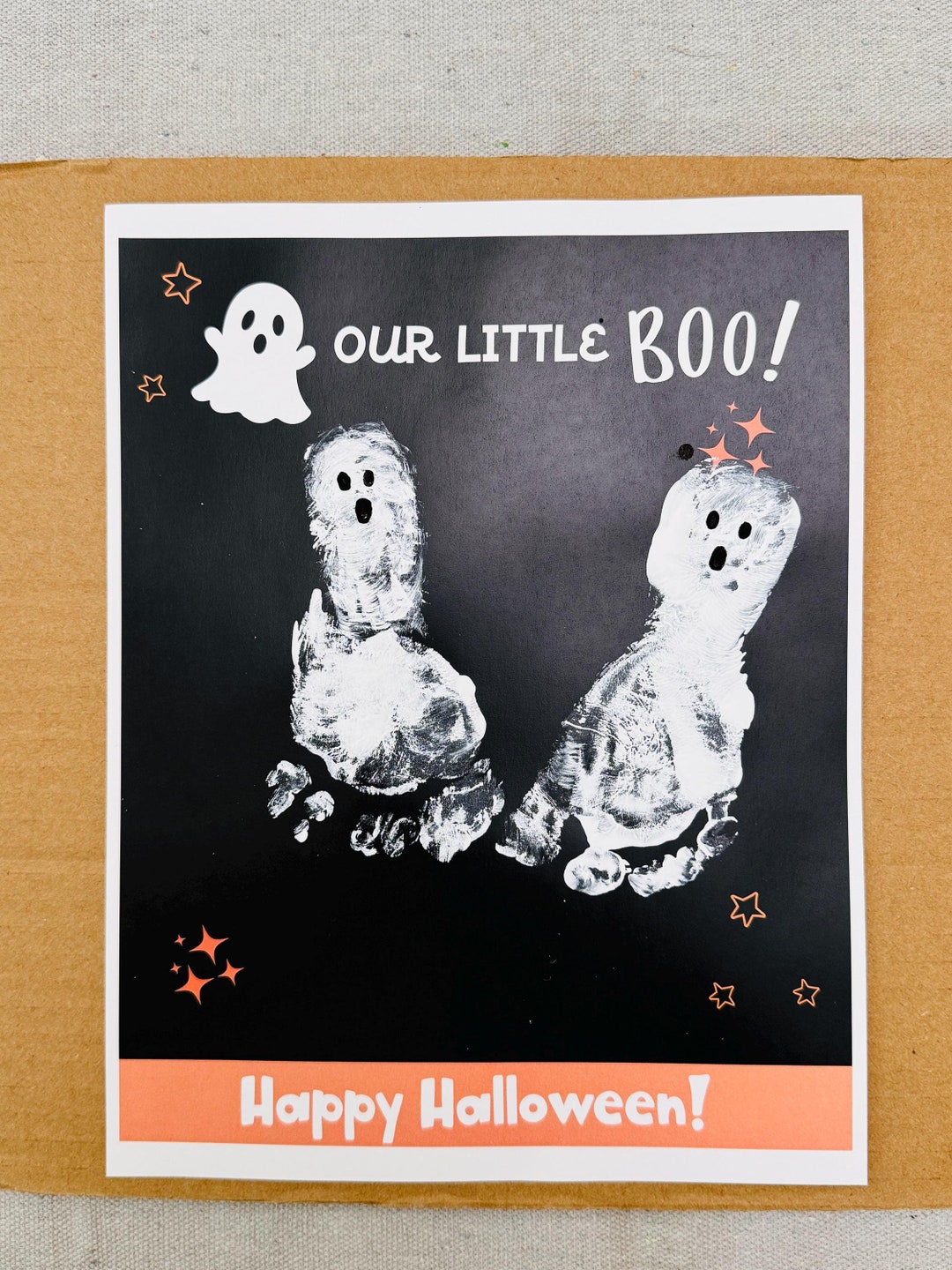 Halloween Footprint Art, Footprint Craft, Halloween Craft, Kids Crafts ...