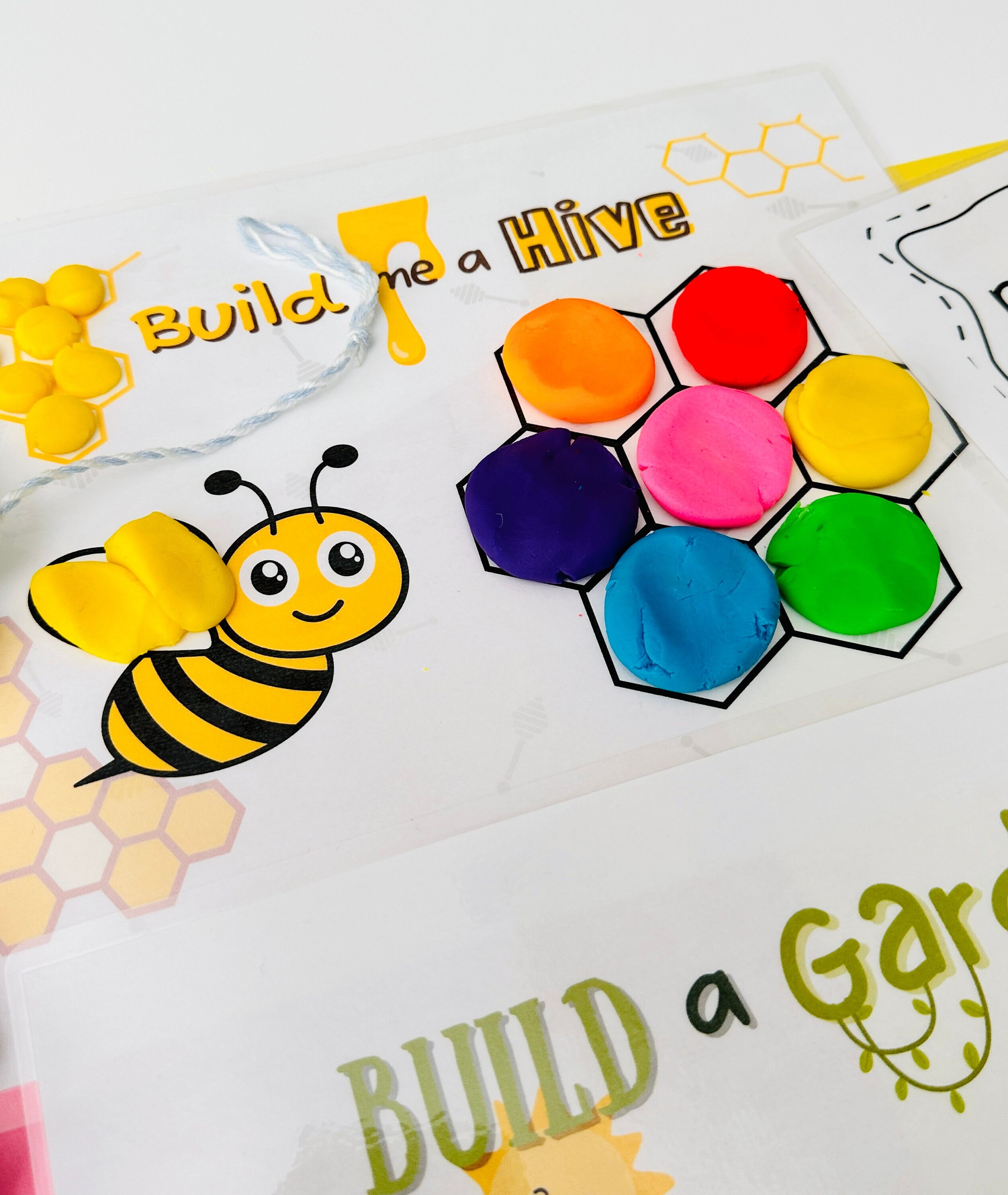 Spring Playdough Mats Play Doh Cards Toddler Activity - Etsy