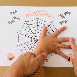 Spider Handprint Art Printable, Spider Printable, Halloween Art ...