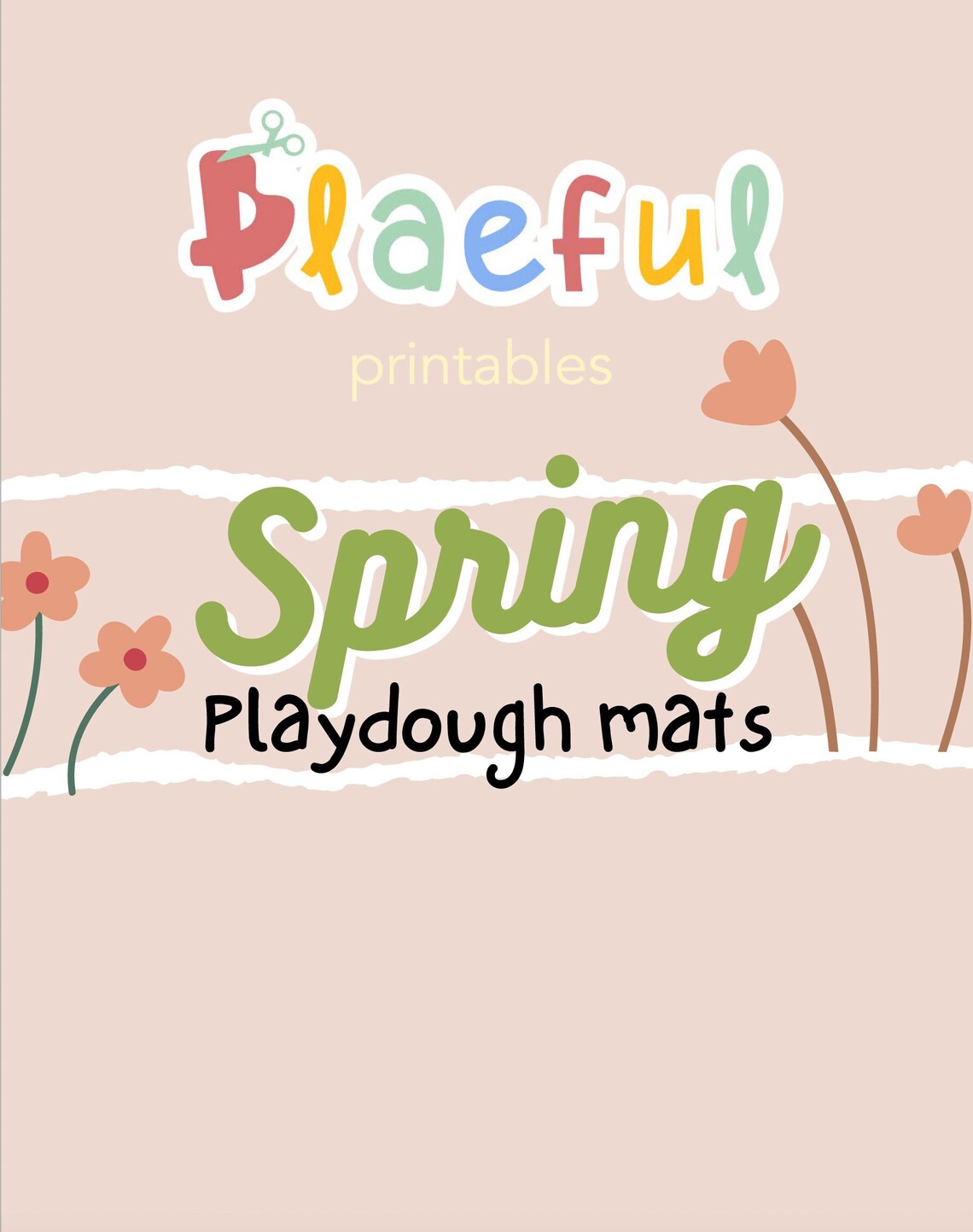 Spring Playdough Mats Play Doh Cards Toddler Activity - Etsy
