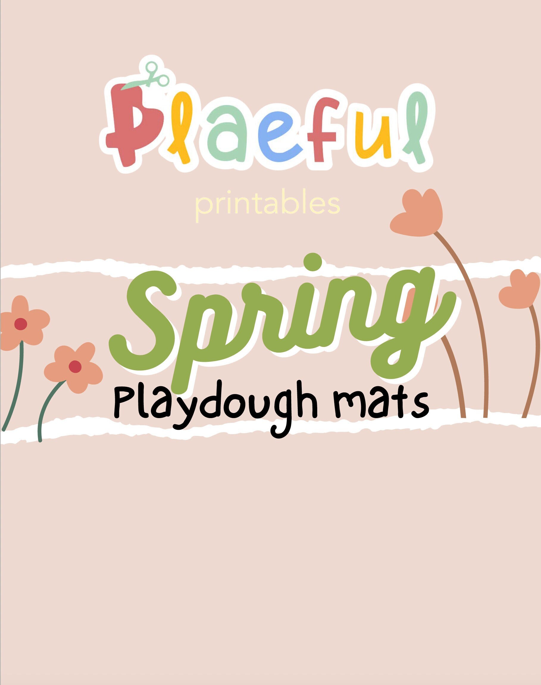 Spring Playdough Mats Play Doh Cards Toddler Activity - Etsy