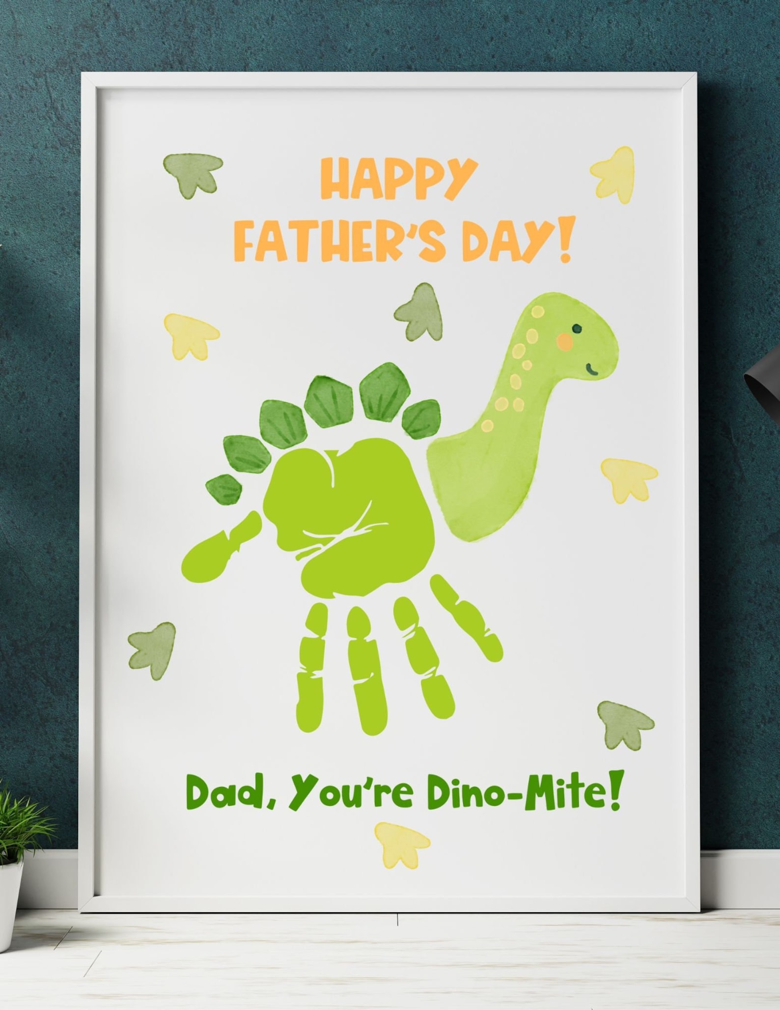 Father's Day Handprint Art, Father's Day Gift, Father's Day Printable ...