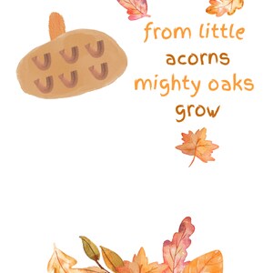 Acorn Handprint Art: Fall Craft Printable (digital Download) - Etsy Canada