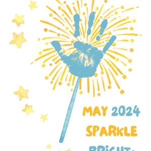 2024 New Years Handprint Art Preschool New Year Art, New Years ...