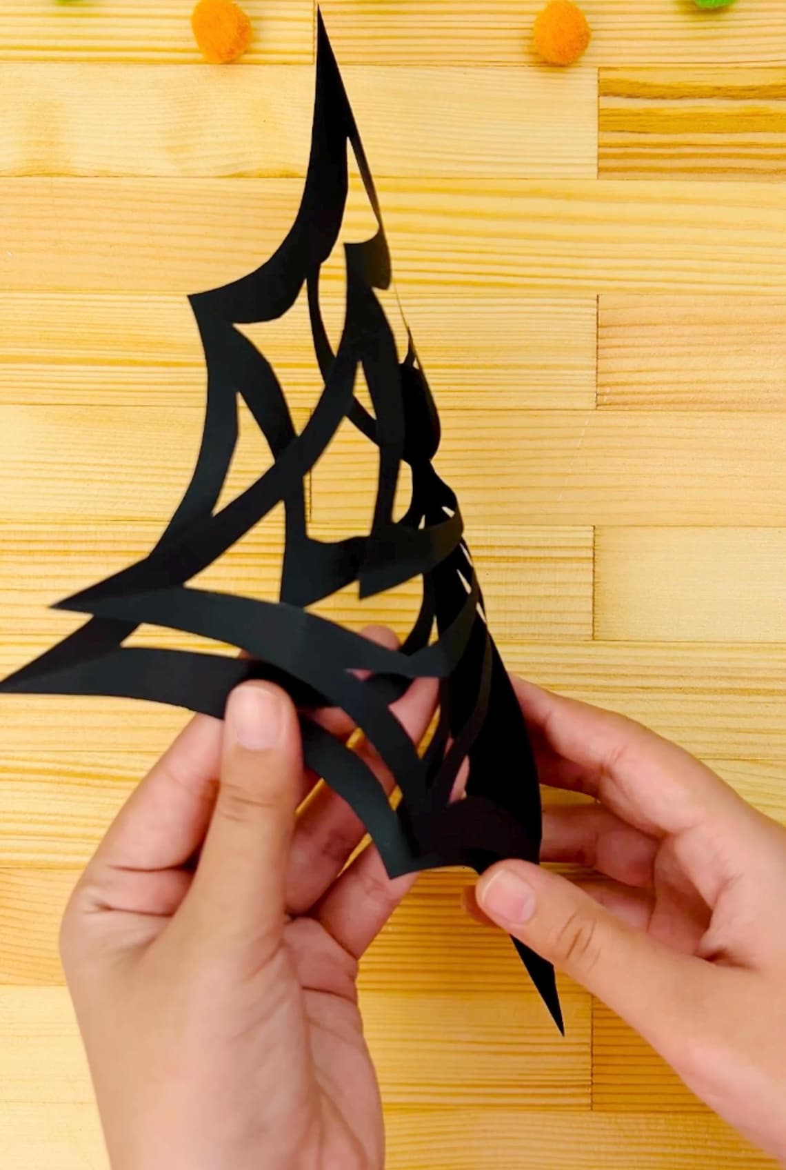 Halloween Paper Spiderweb Printable: DIY Paper Spider, Spooky Decor ...