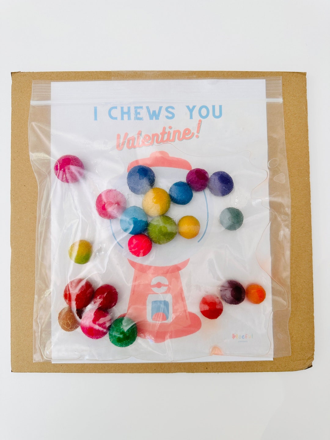 Gumball Valentine Craft, I Chews You Valentine, Valentine Craft ...