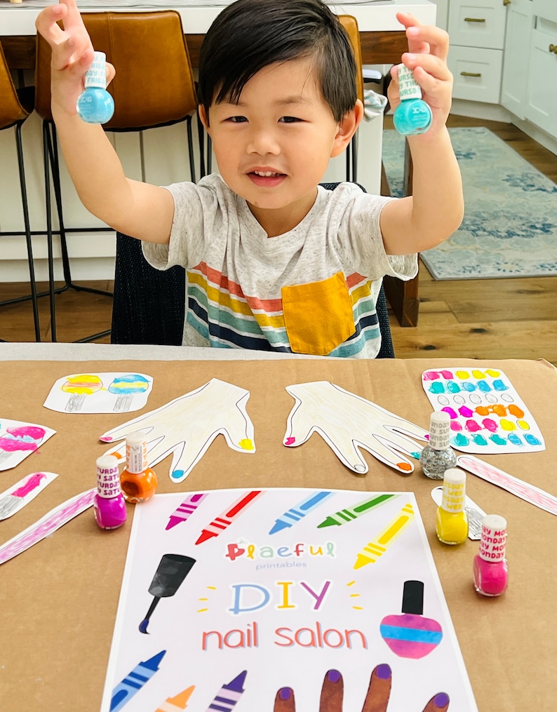 Nail Salon Children's Learning Printable Preschool - Etsy
