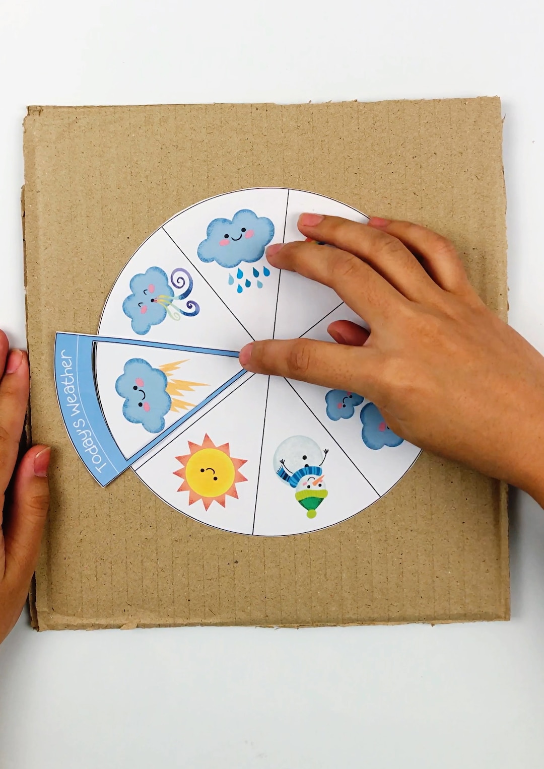 Weather Wheel Kids Learning Printable - Instant Download, Kids ...