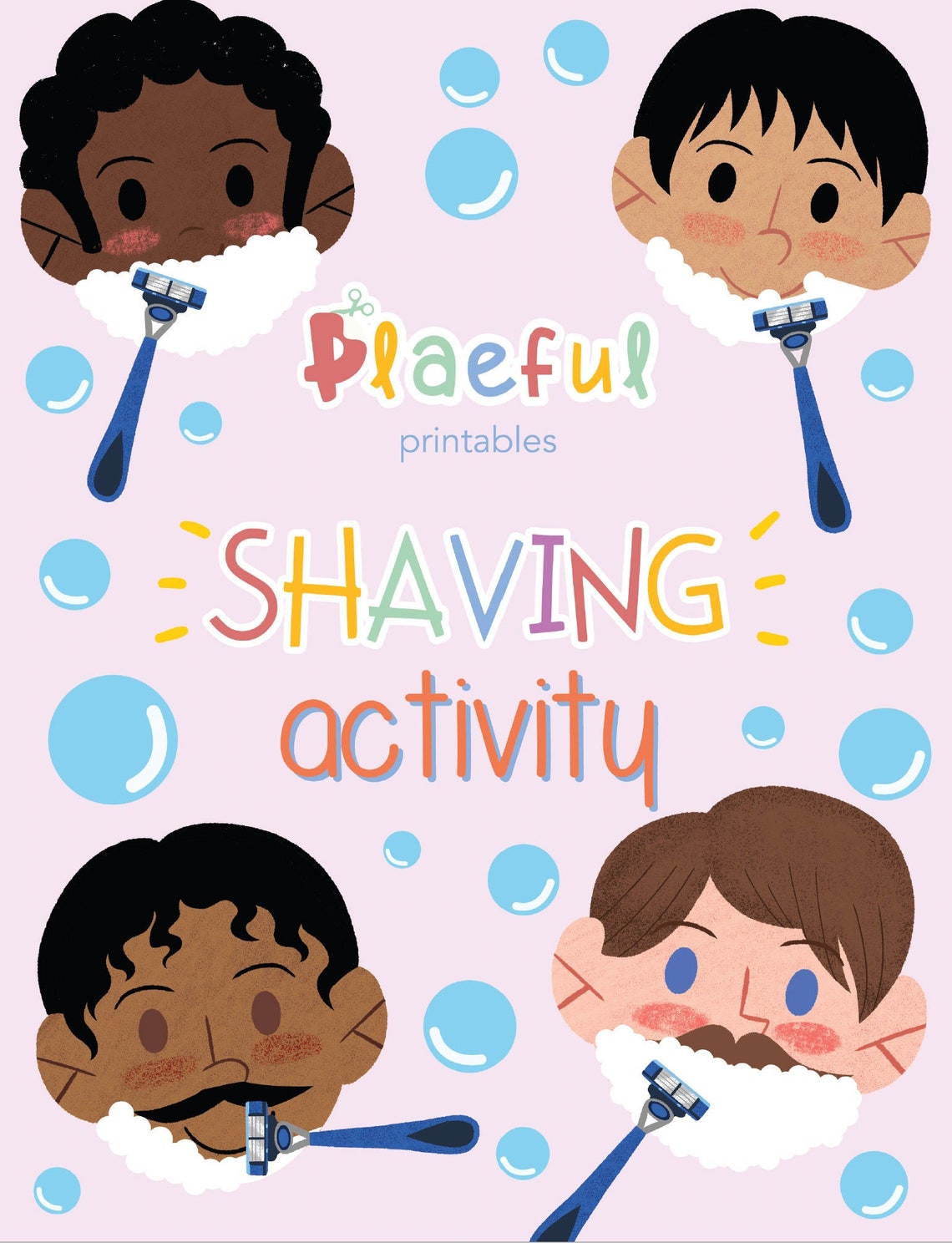 Shave the Beard Children's Learning Printable Kids - Etsy
