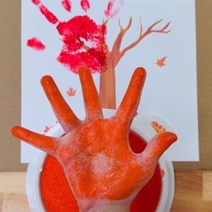 Thankful Handprint Tree Printable, Fall Tree Printable, Thanksgiving ...