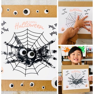 Spider Handprint Art Printable, Spider Printable, Halloween Art ...