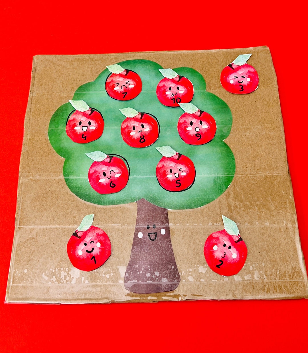 Apple Math Tree Printable, Apple Printable, Back to School Print, Apple ...