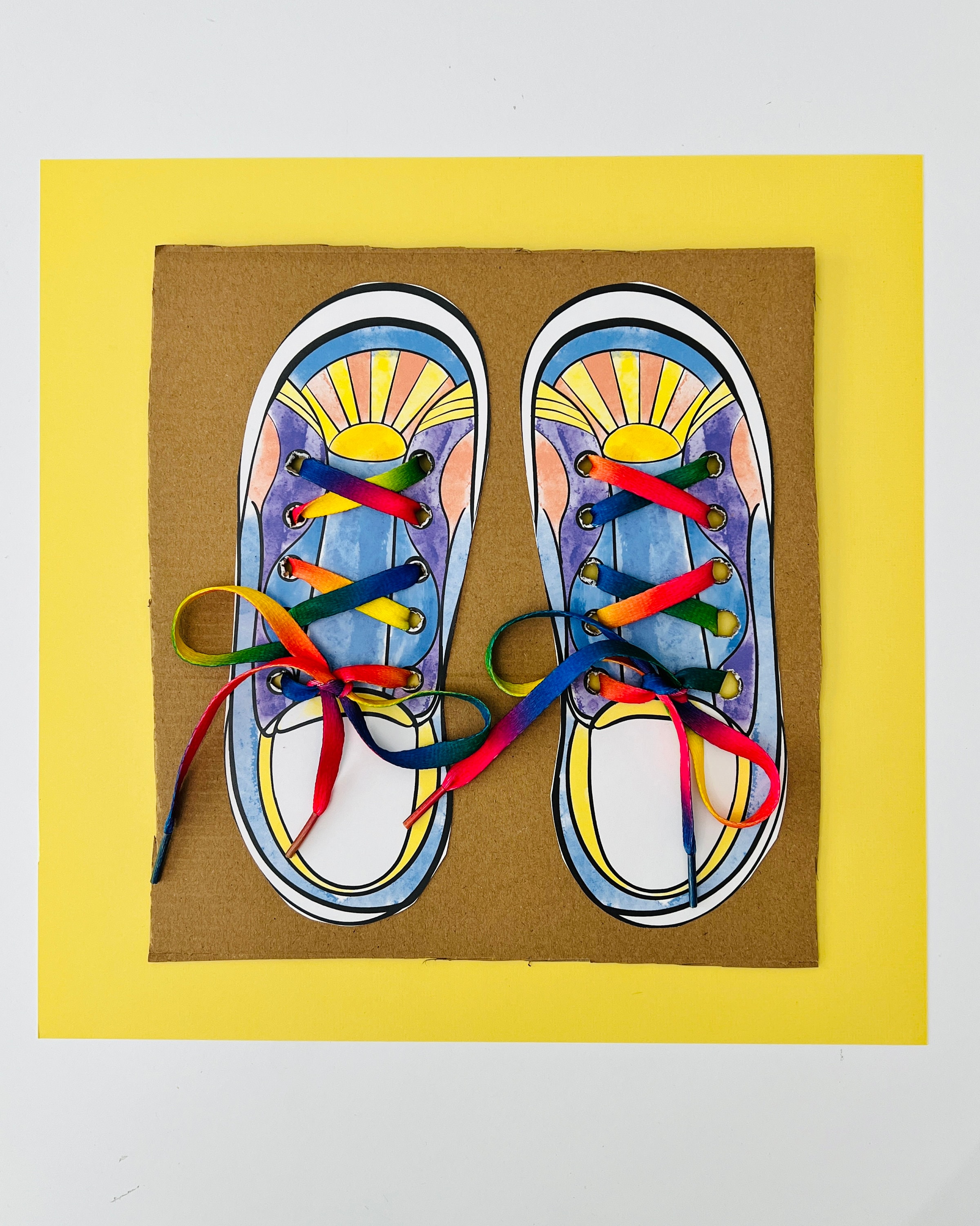 Shoelace Tying Learning Printable: Kids Activity (digital Download) - Etsy