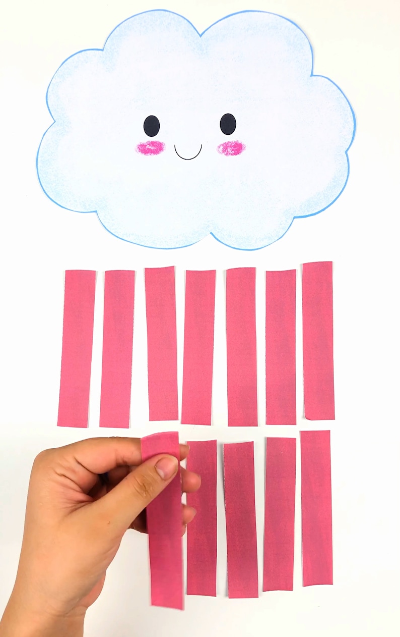 Rainbow Cloud Activity Rainbow Preschool Printable Preschool - Etsy
