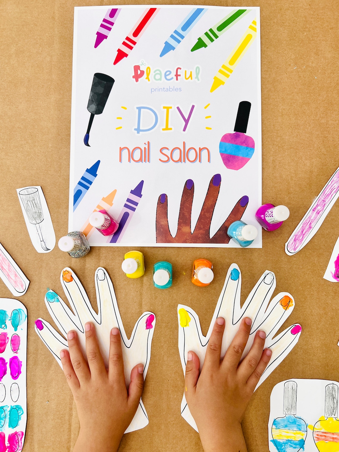 Nail Salon Children's Learning Printable Preschool - Etsy