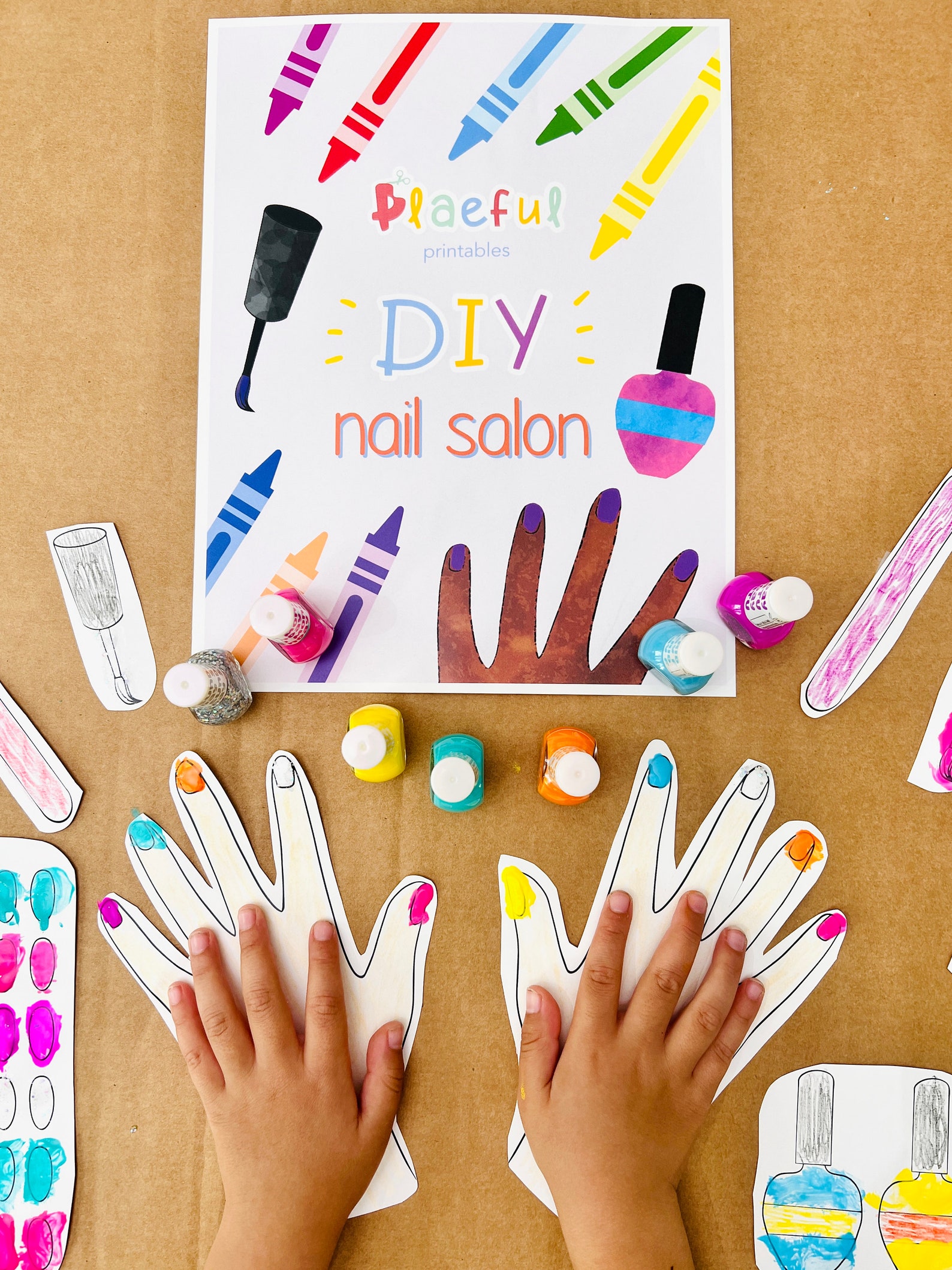 Nail Salon Children's Learning Printable Preschool - Etsy