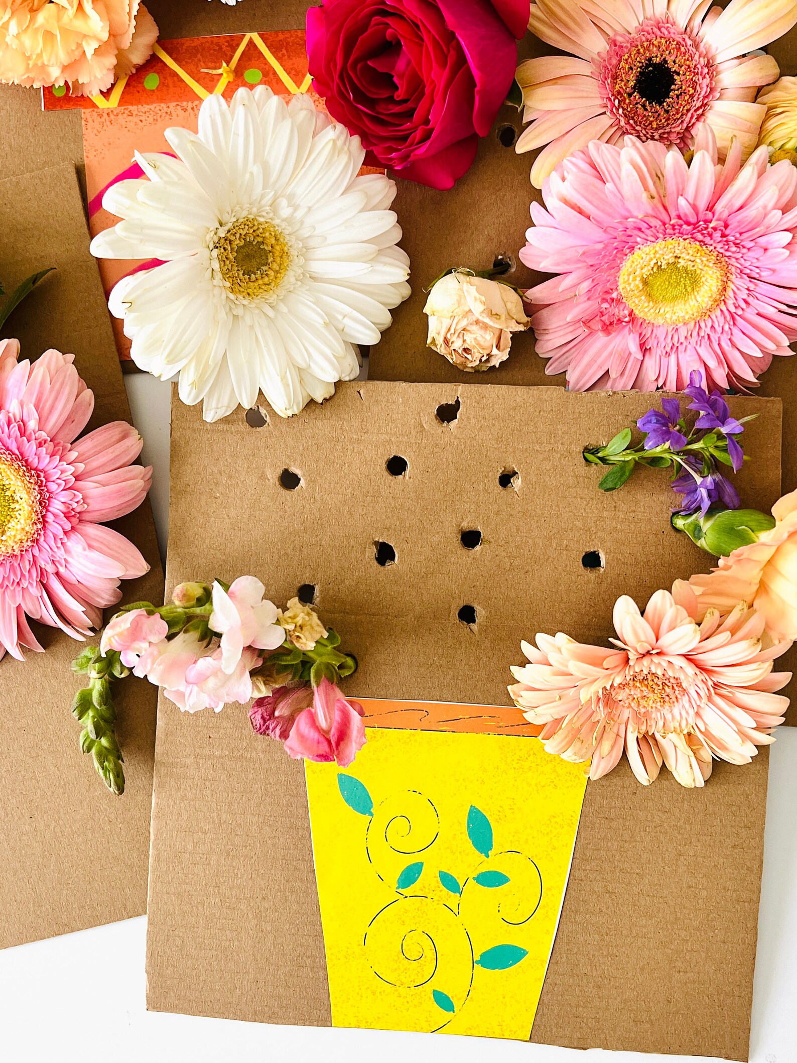 Flower Threading Flower Printable Children's Learning | Etsy