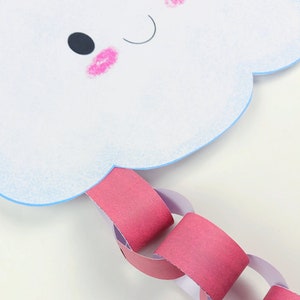 Rainbow Cloud Paper Chain: Color Learning Activity (digital Download ...